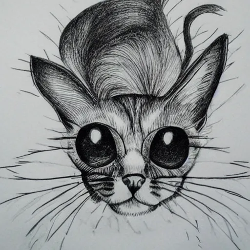 dark ink drawing cat bee hybrid | Stable Diffusion | OpenArt