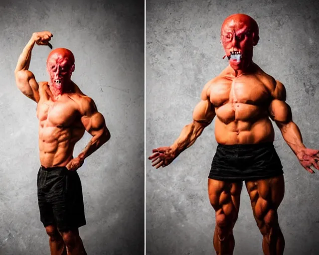 human - cake hybrid, muscular arms, studio | Stable Diffusion | OpenArt