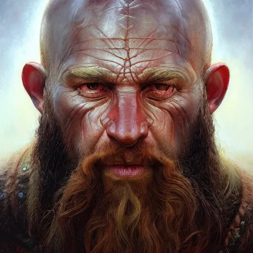 a hyperrealistic acrylic portrait painting of a viking | Stable ...