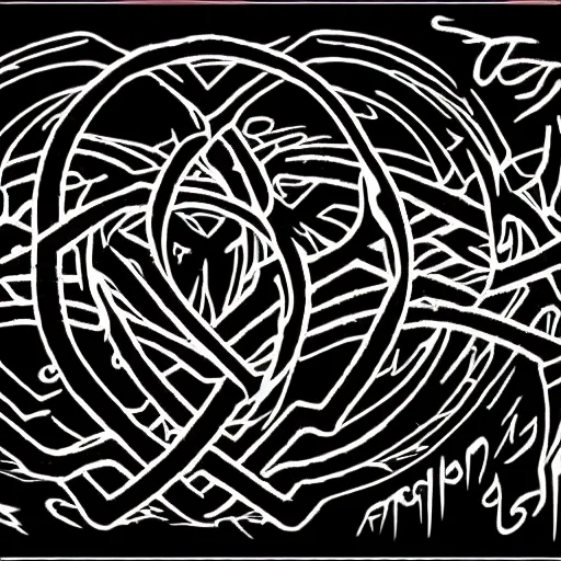 death metal band logo, metal font, unreadable, | Stable Diffusion