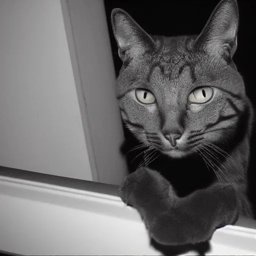 faceless cat midnight trail cam night vision | Stable Diffusion | OpenArt
