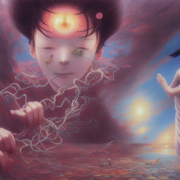 Close up Mamimi Samejima Iwakura Lain, LSD Dream | Stable Diffusion ...