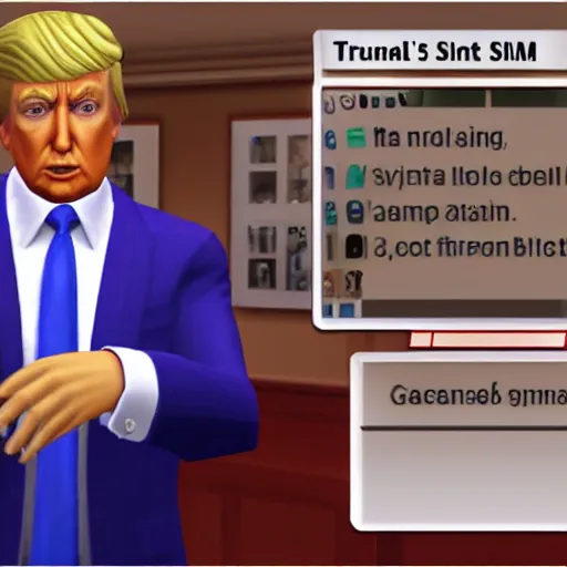 Donald trump in the sims | Stable Diffusion | OpenArt