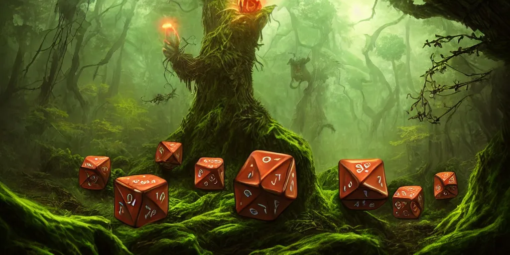 anthropomorphic - cube - dice - creatures lurking in | Stable Diffusion ...