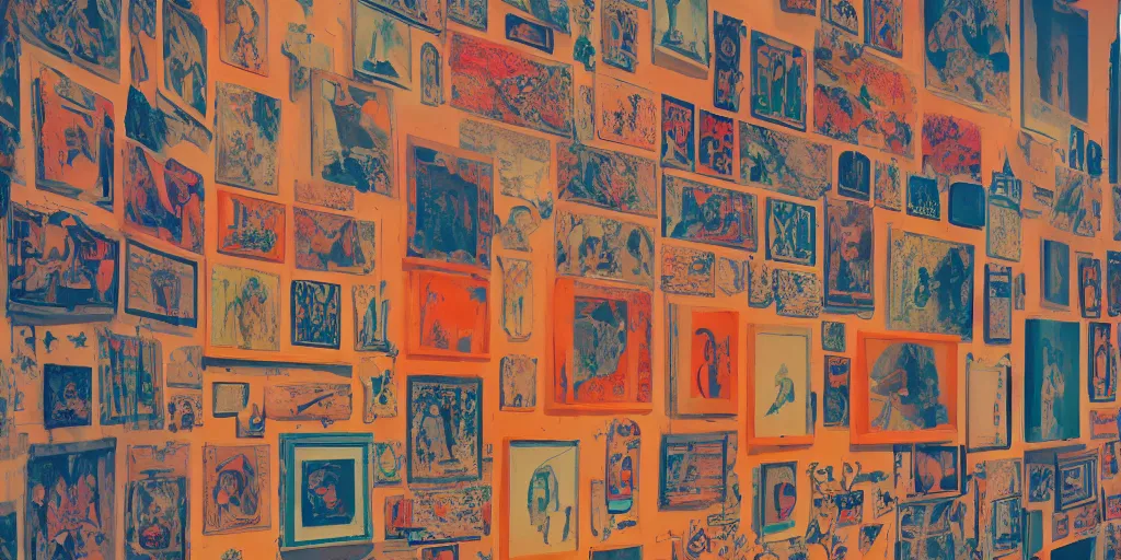 a three color offset photography of an hybrid object | Stable Diffusion