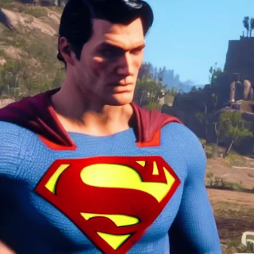 superman eating a hamburger in red dead redemption 2, | Stable ...