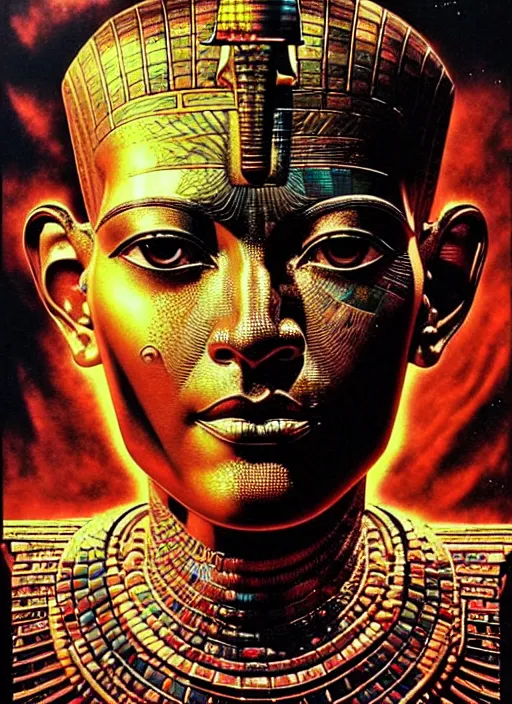 detailed image of cyborg king tut by Ayami Kojima, | Stable Diffusion ...