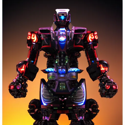 portrait of ryu as a cybernetic battle robot, super | Stable Diffusion ...