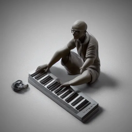 a keyboard player made of clay, hyper detailed, 8 k, | Stable Diffusion ...