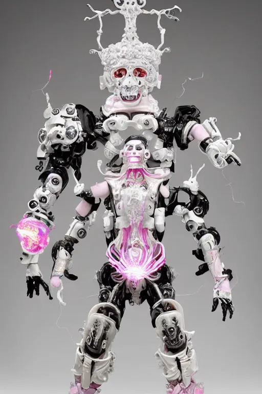full-body rococo and cyberpunk style porcelain and | Stable Diffusion ...