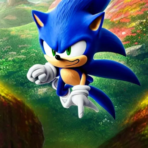 sonic the hedgehog in made in abyss by tsukushi | Stable Diffusion ...