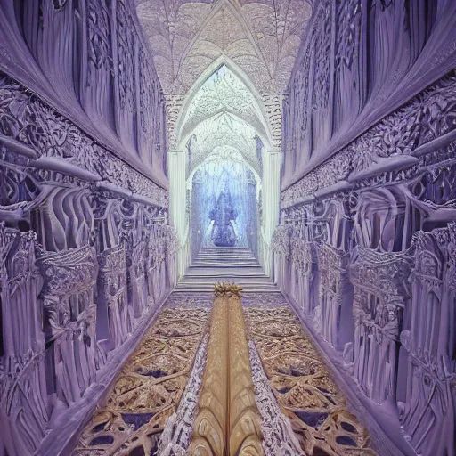 a beautiful 3 d render of a massive sprawling fractal | Stable ...