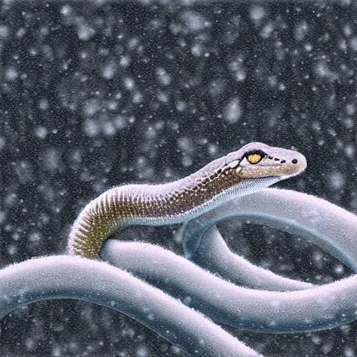 “snake in snow,photorealistic” | Stable Diffusion | OpenArt