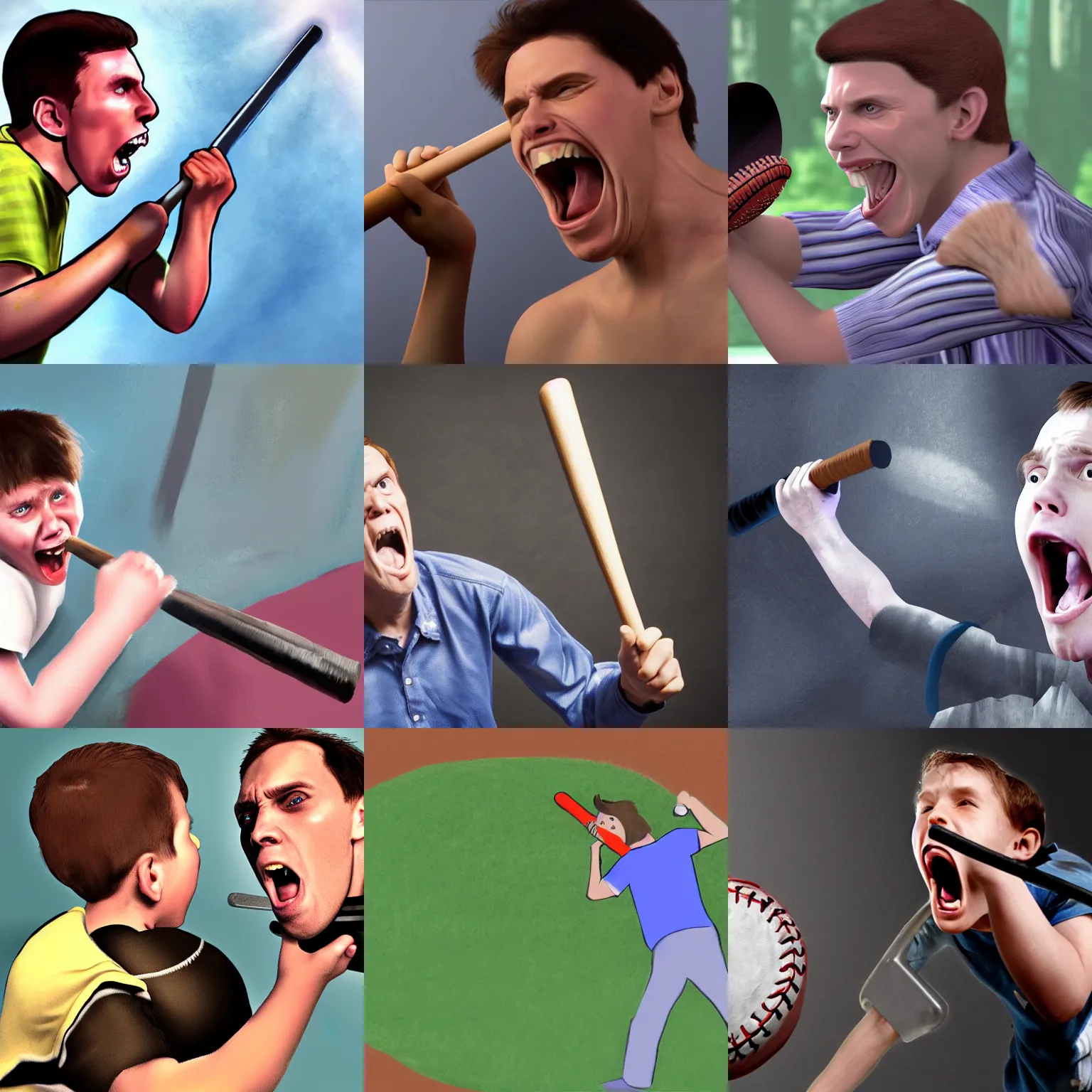 Jerma screaming while hitting a child with an aluminum | Stable ...