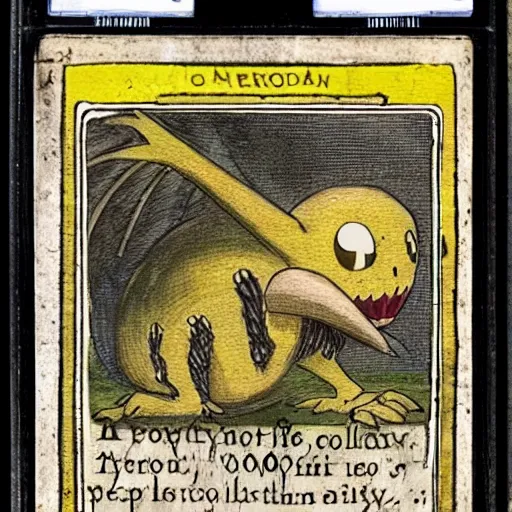 A creepy Pokémon card from the 1700s | Stable Diffusion | OpenArt