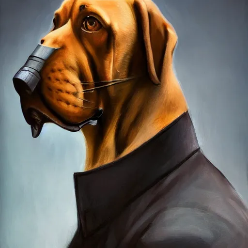 canine portrait Detective Sergeant Jason Statham | Stable Diffusion ...