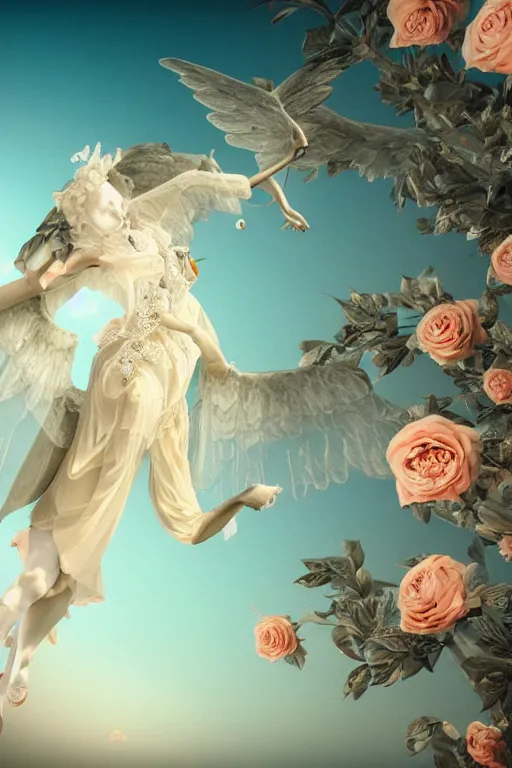 milky crystal quartz eyeballs with wings. rococo style | Stable ...