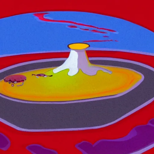 anamorphic cartoon, undersea volcano | Stable Diffusion | OpenArt