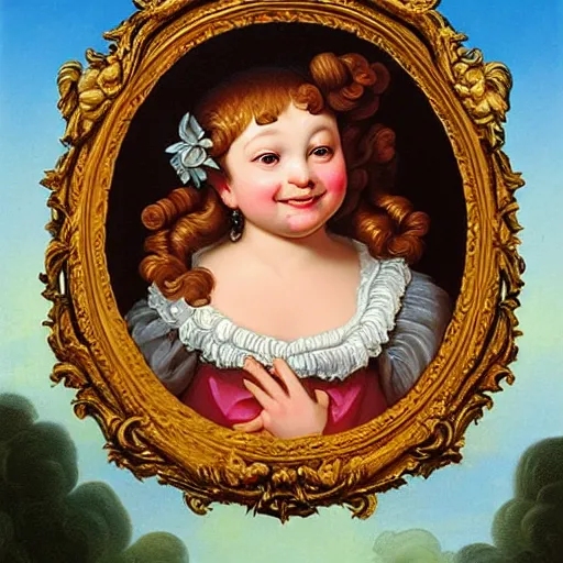 baroque Renaissance rococo painting of a round-face | Stable Diffusion ...