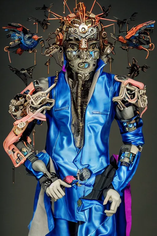 full-body cyberpunk style sculpture of handsome young | Stable ...