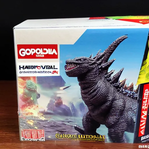packaging of godzilla hasbro toy | Stable Diffusion | OpenArt