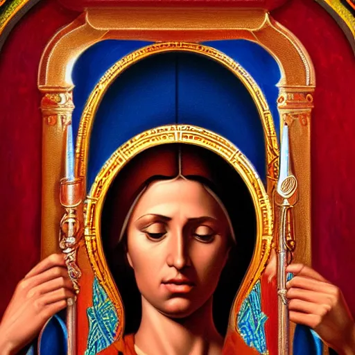 portrait of a holy catholic saint, trending on art | Stable Diffusion ...