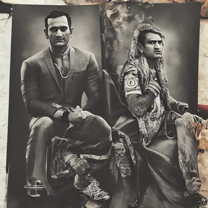 portrait of mahendra singh dhoni as a pimp, ultra | Stable Diffusion ...