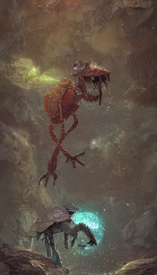 a mutant capybara hybrid of velociraptor and elephant | Stable ...