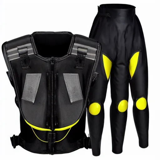 bulletproof vest combined with scuba diving dry suit, | Stable Diffusion