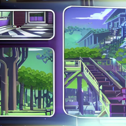 Screenshot Of A Point And Click Game In A Liminal Space Stable Diffusion