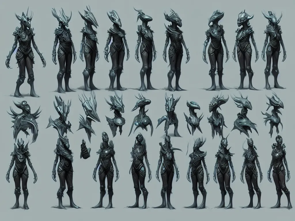 highly detailed character design sheet for a sci - fi | Stable ...