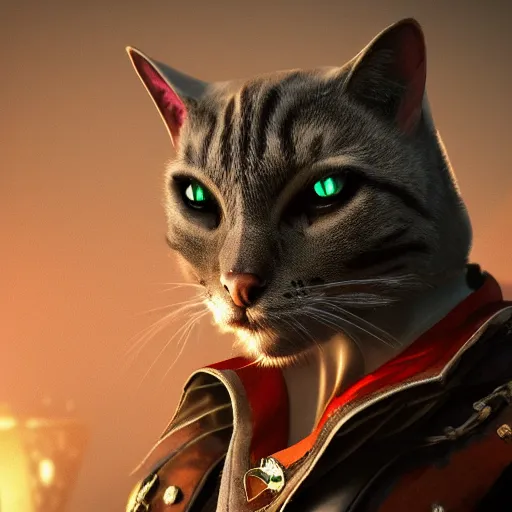 cat the assassin, assassin's creed, headshot, | Stable Diffusion | OpenArt