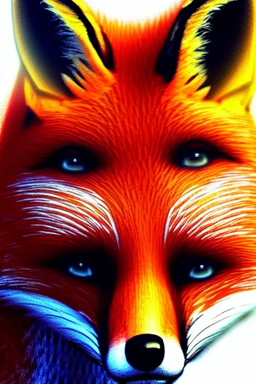 digital art, fox face made with wires, intricate | Stable Diffusion ...