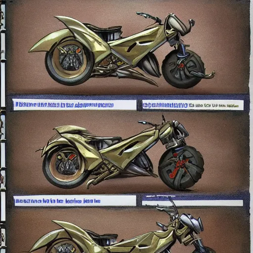 dungeons and dragons motorcycle, concept art, players | Stable Diffusion