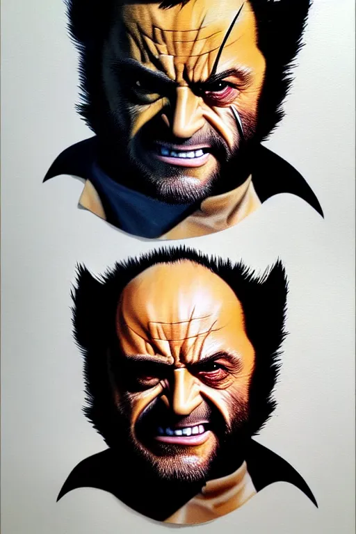 airbrush portrait of danny devito wolverine from xmen, | Stable Diffusion