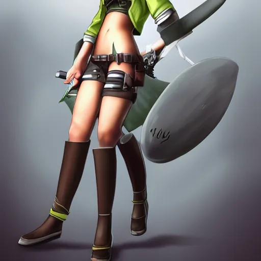 Yuffie Kisaragi, realistic | Stable Diffusion