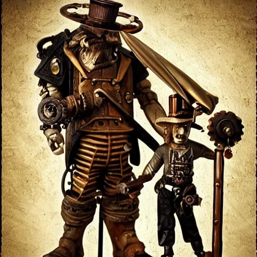 steampunk David and Goliath | Stable Diffusion | OpenArt