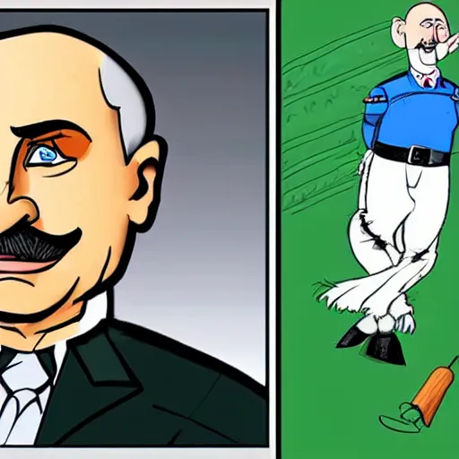 alexander lukashenko in nu pogodi cartoon universe | Stable Diffusion ...