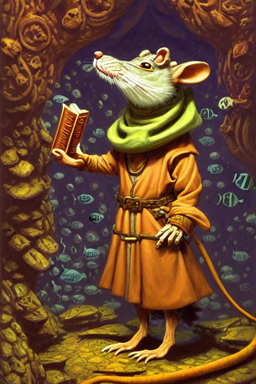 classic oil painting, an anthropomorphic bipedal rat | Stable Diffusion ...