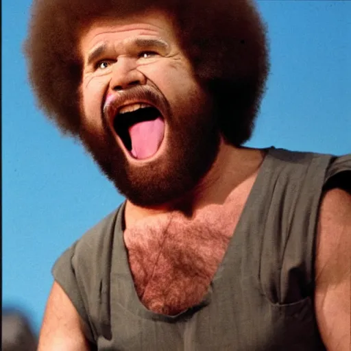 bob ross screaming at the colosseum gladiators | Stable Diffusion | OpenArt