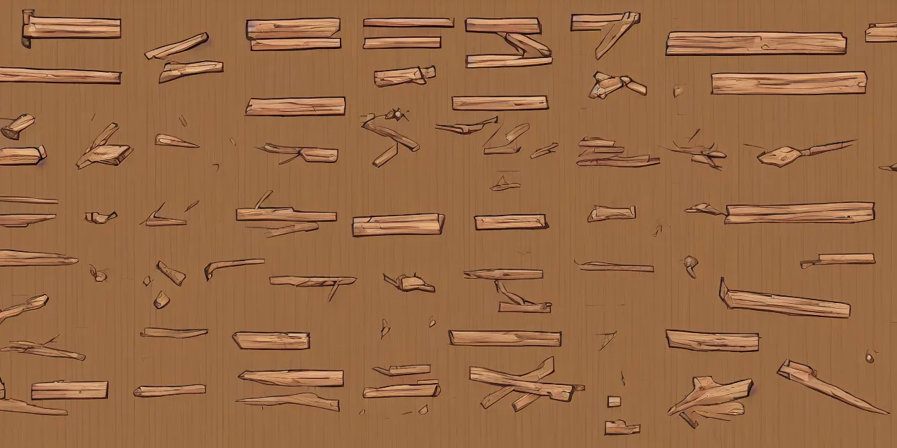 game asset sheet, 2 d sprite, lumber wood | Stable Diffusion | OpenArt