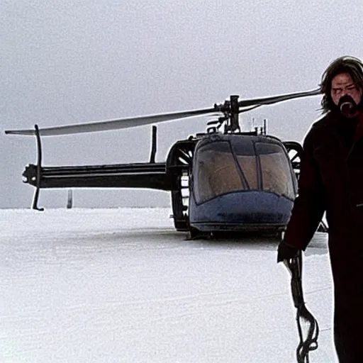 “MacReady (played by Kurt Russel) wearing an oversized | Stable ...