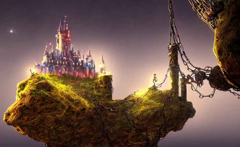 enchanted castle, hyper realistic cinematic view of | Stable Diffusion ...