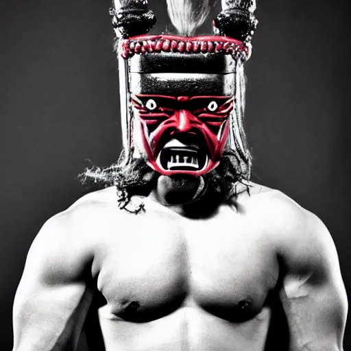 very big very muscular very buff very strong samurai, | Stable ...