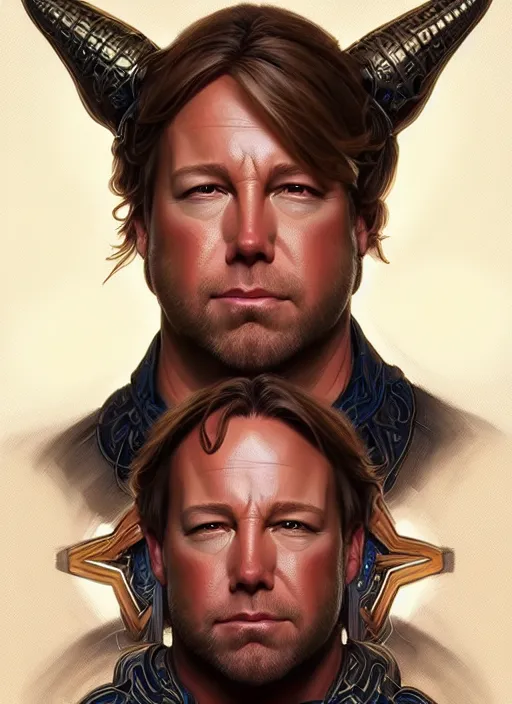 symmetry! portrait of alex jones from infowars, d & d, | Stable ...