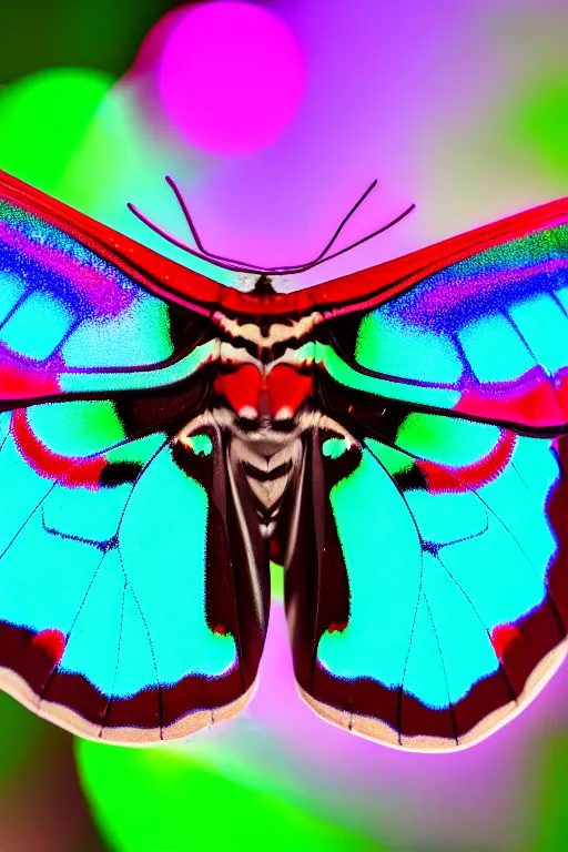 high quality macro photo iridescent cecropia moth! | Stable Diffusion ...