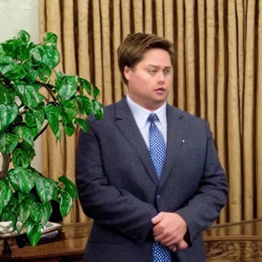 tim heidecker spagett hiding behind a plant in the | Stable Diffusion ...