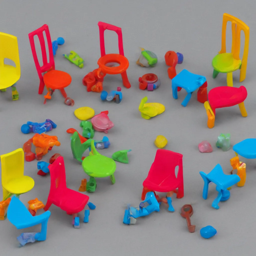 tiny toy chairs | Stable Diffusion | OpenArt