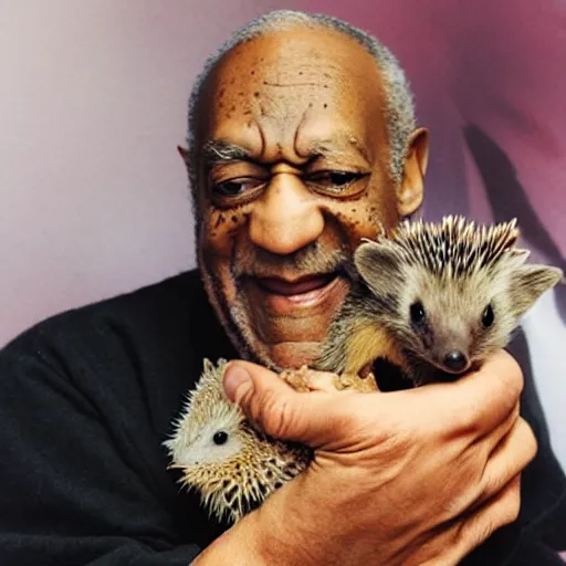 a photograph of comedian bill cosby holding a baby | Stable Diffusion ...
