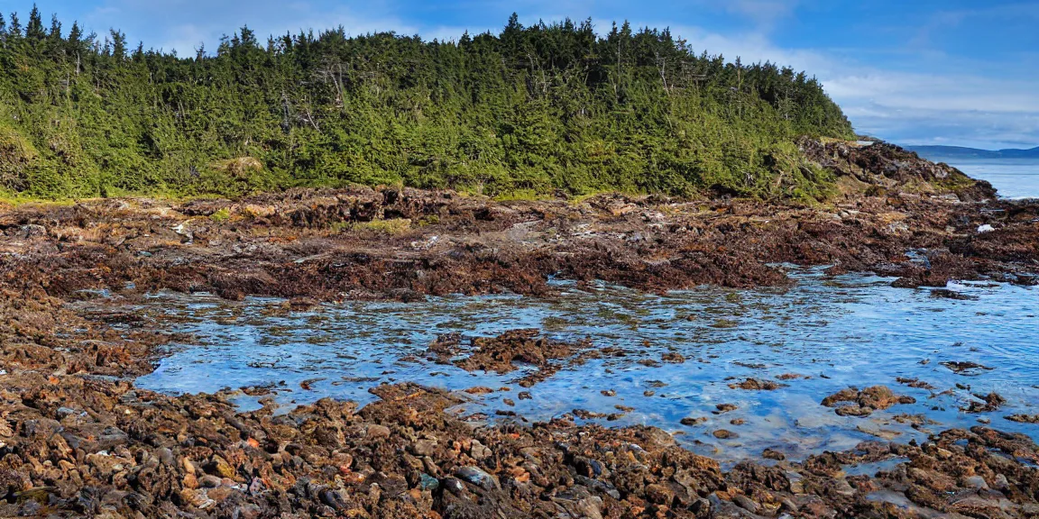 Brackish tidepools in rural Alaska, various sea | Stable Diffusion ...
